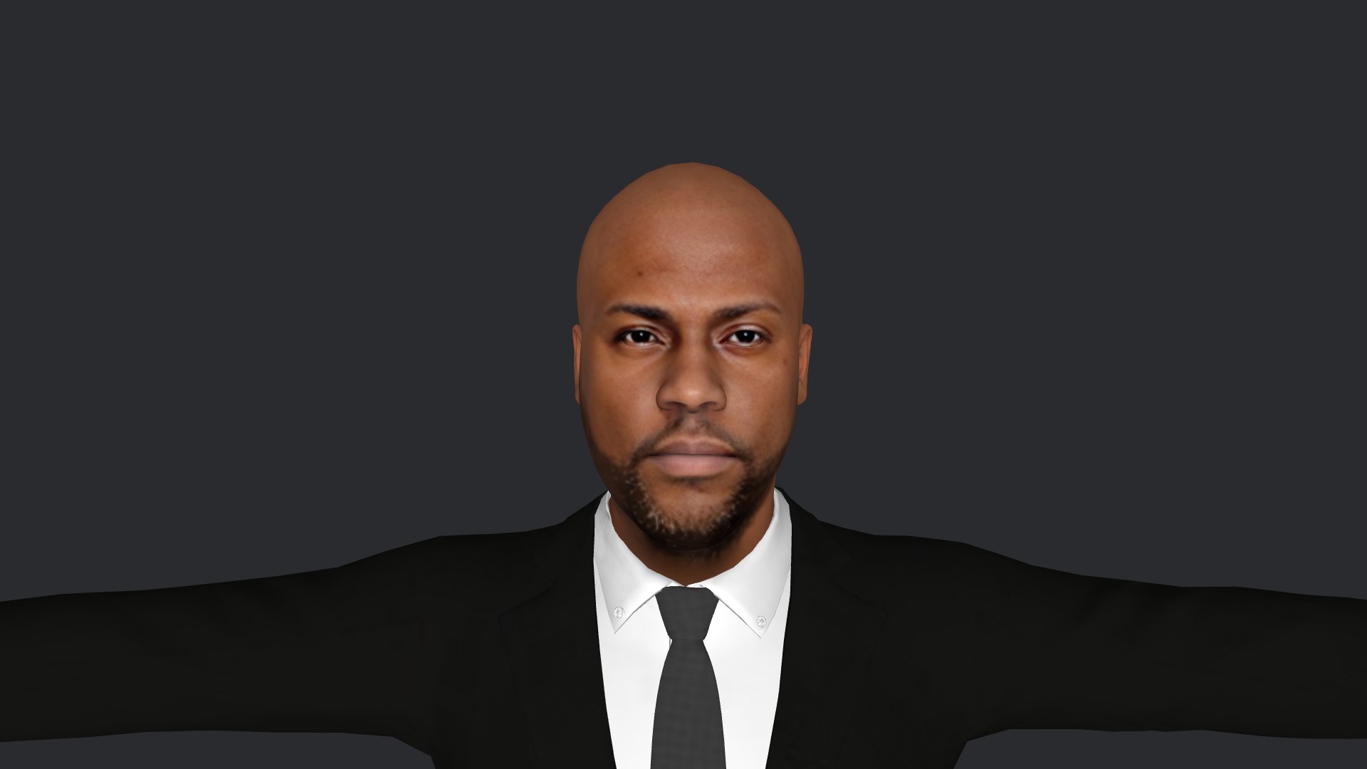 3D Kevin Hart Hyper Realistic Full Body Fully Rigged 3D Character model ...