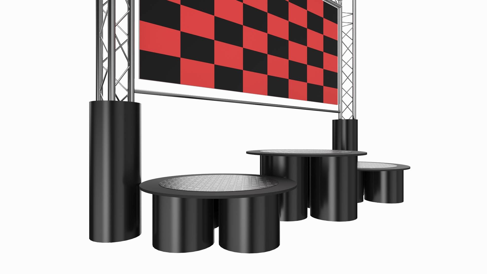 Winner 3 Level Podium Model - TurboSquid 1917174