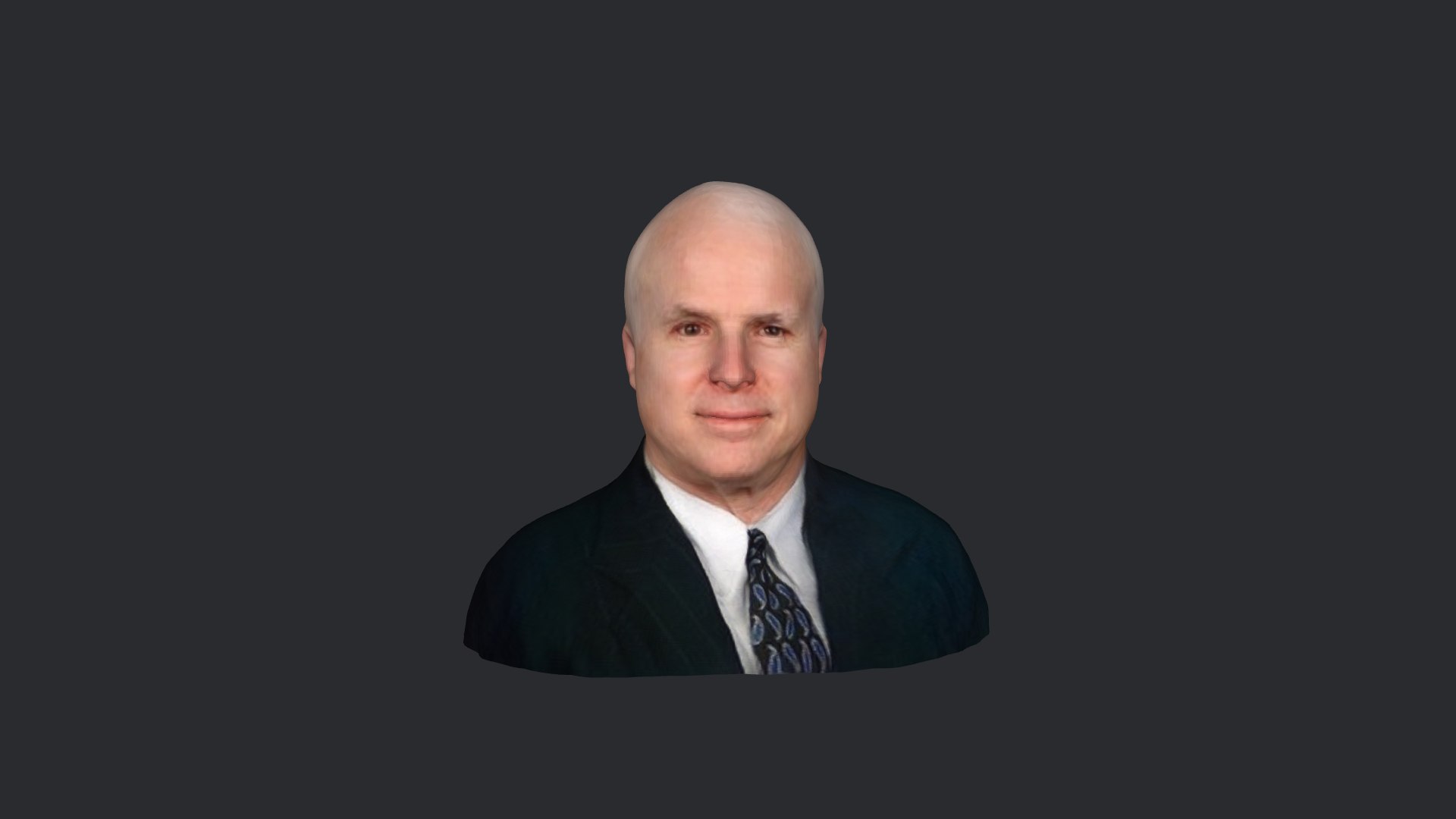 John McCain- Realistic Bust Head Ready 3d Model Model - TurboSquid 2235685