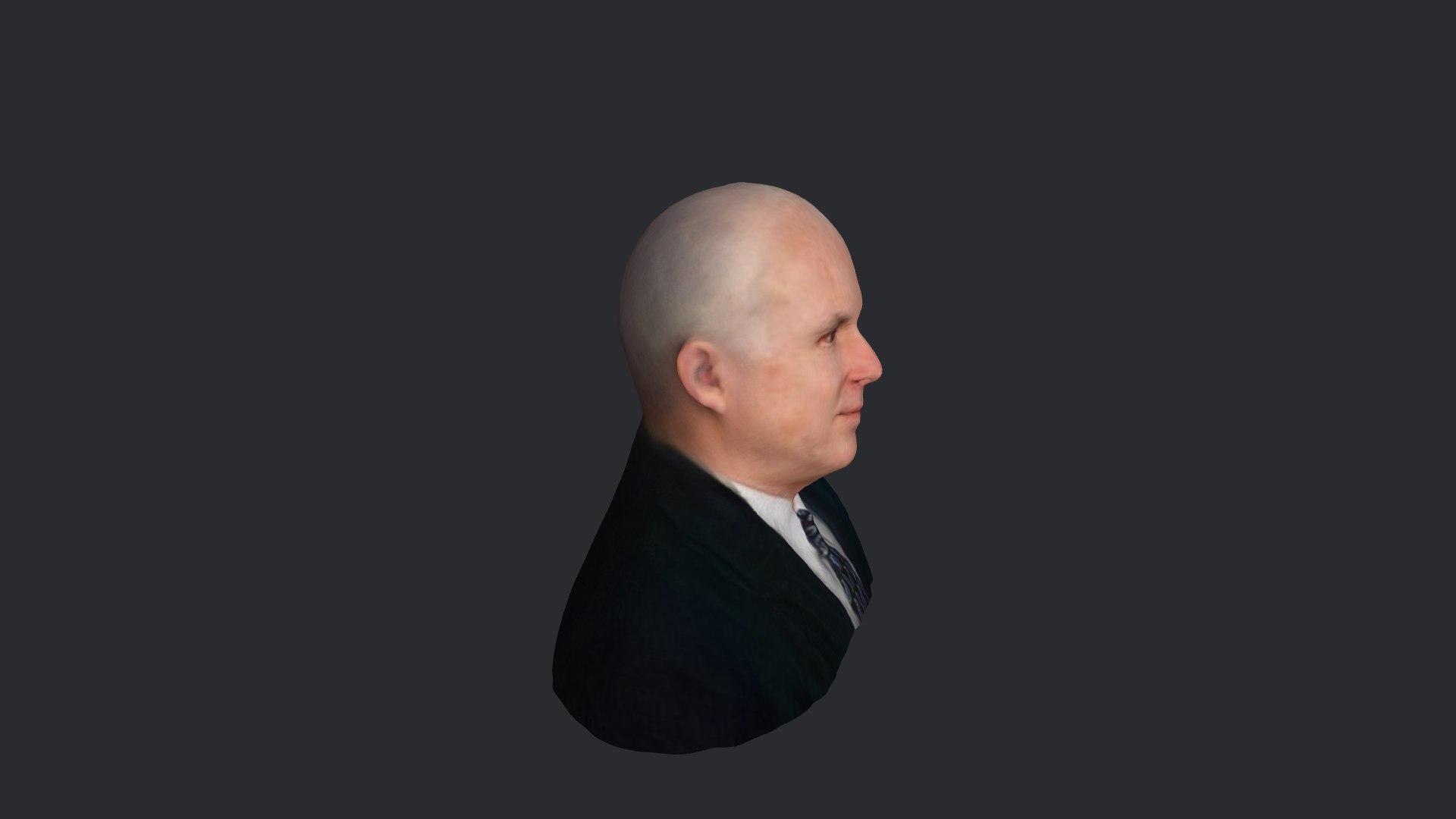 John McCain- Realistic Bust Head Ready 3d Model Model - TurboSquid 2235685