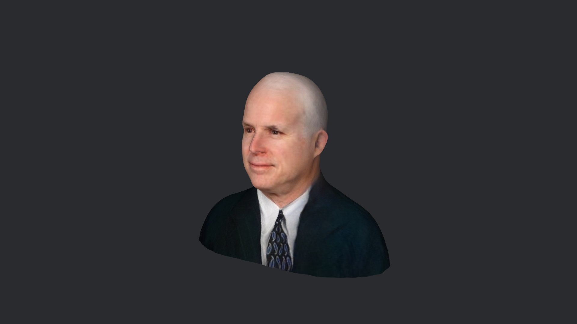 John McCain- Realistic Bust Head Ready 3d Model Model - TurboSquid 2235685