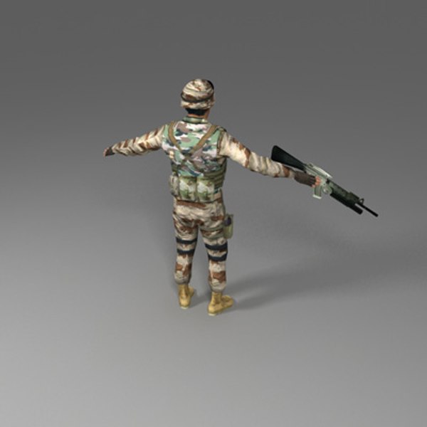 3d rigged rangers usmcs soldiers model