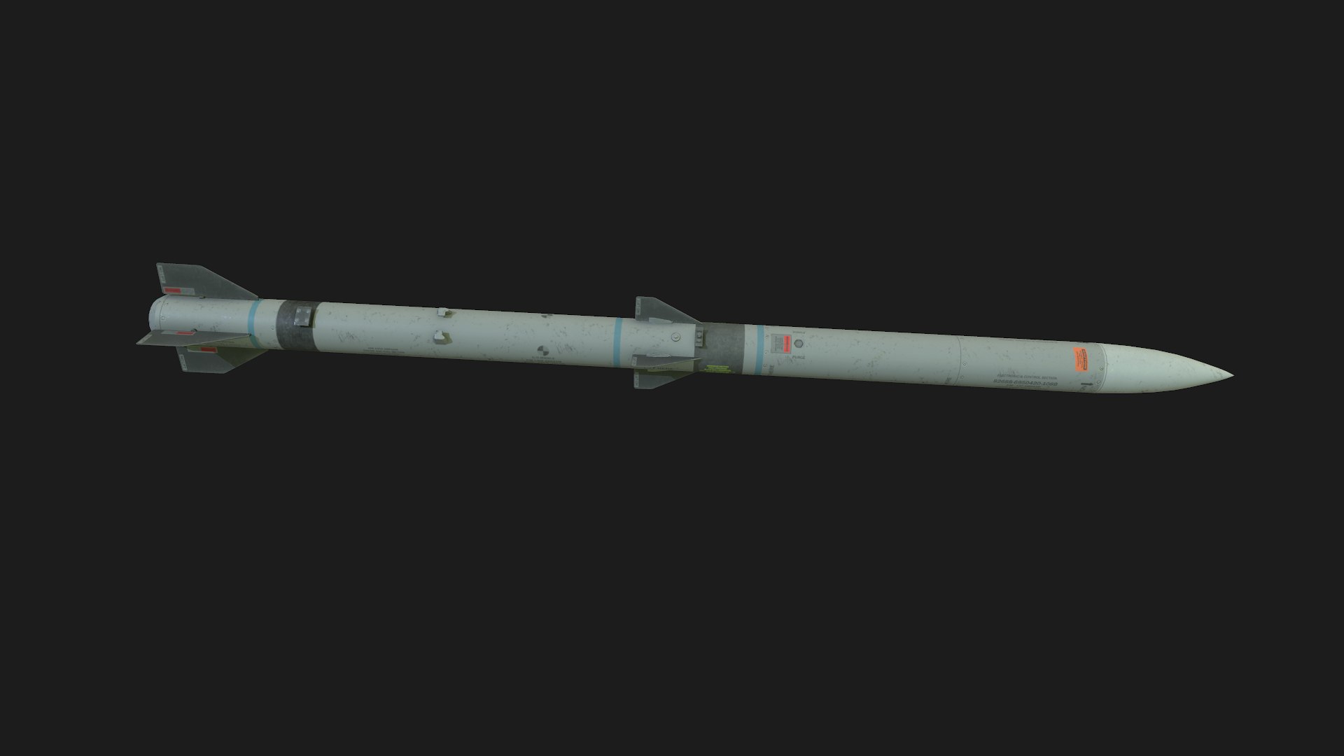 AIM-120 AMRAAM 3D Model - TurboSquid 2382059