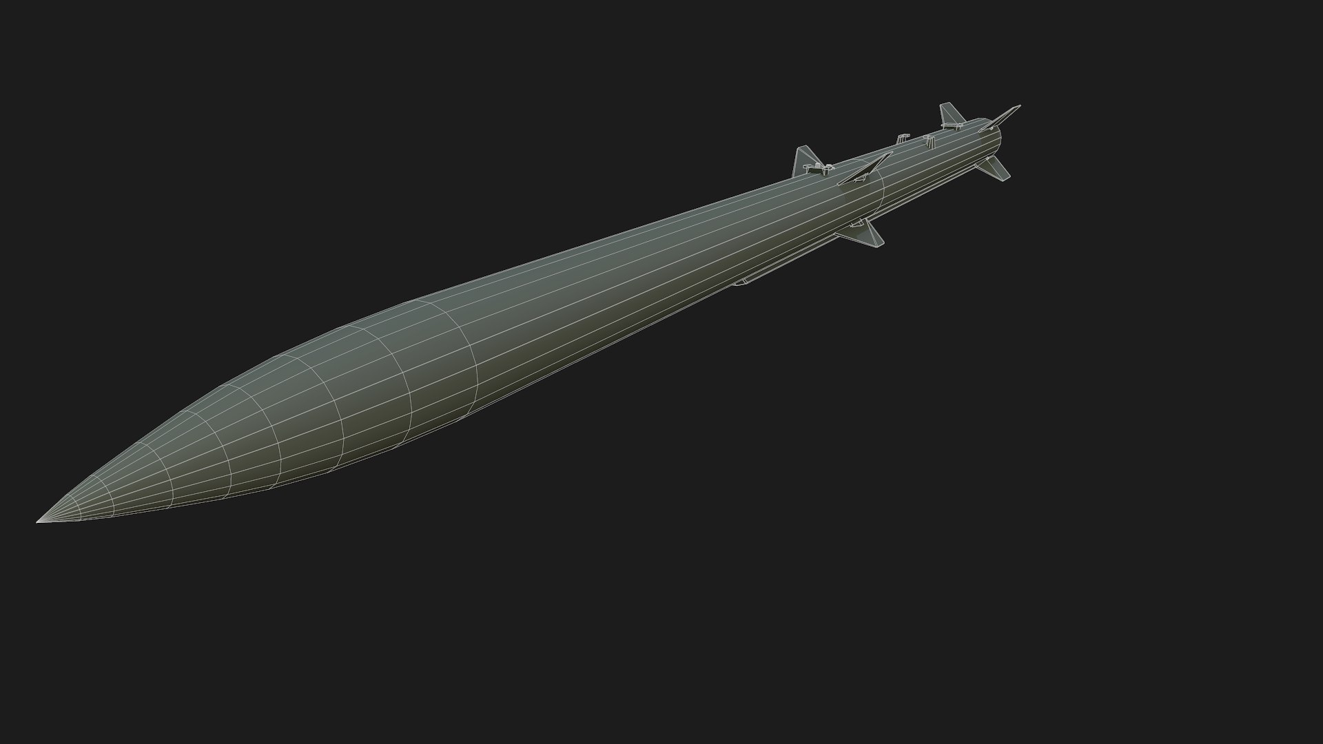 AIM-120 AMRAAM 3D Model - TurboSquid 2382059