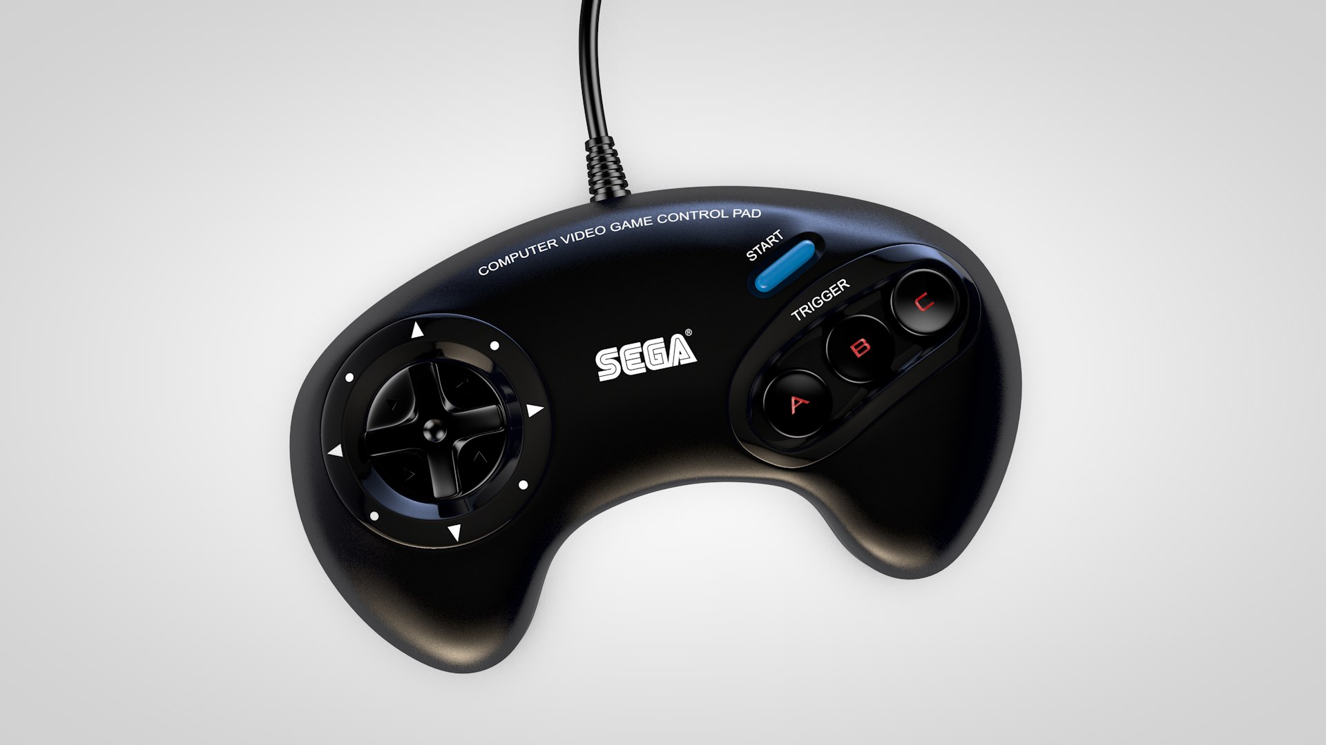 3D Mega Drive Pad Model - TurboSquid 1170566
