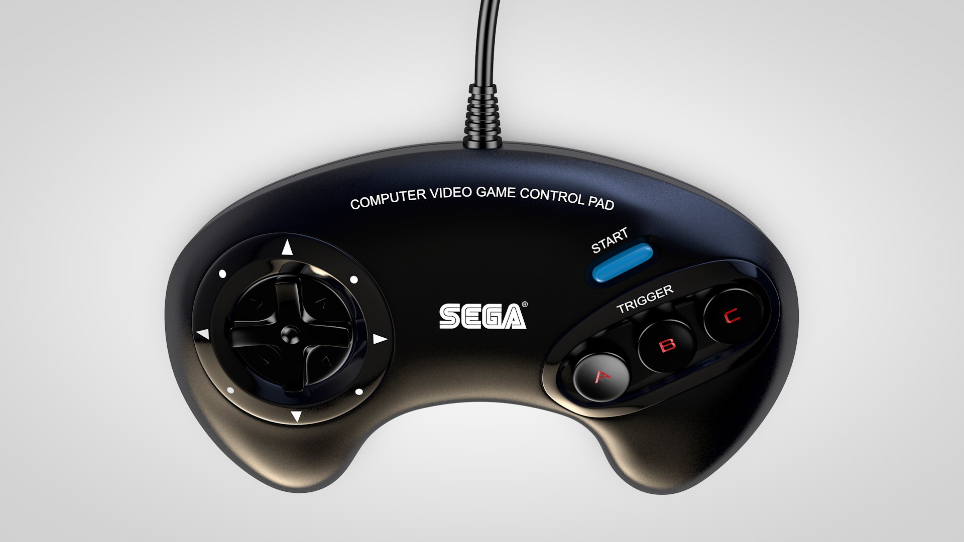 3D Mega Drive Pad Model - TurboSquid 1170566