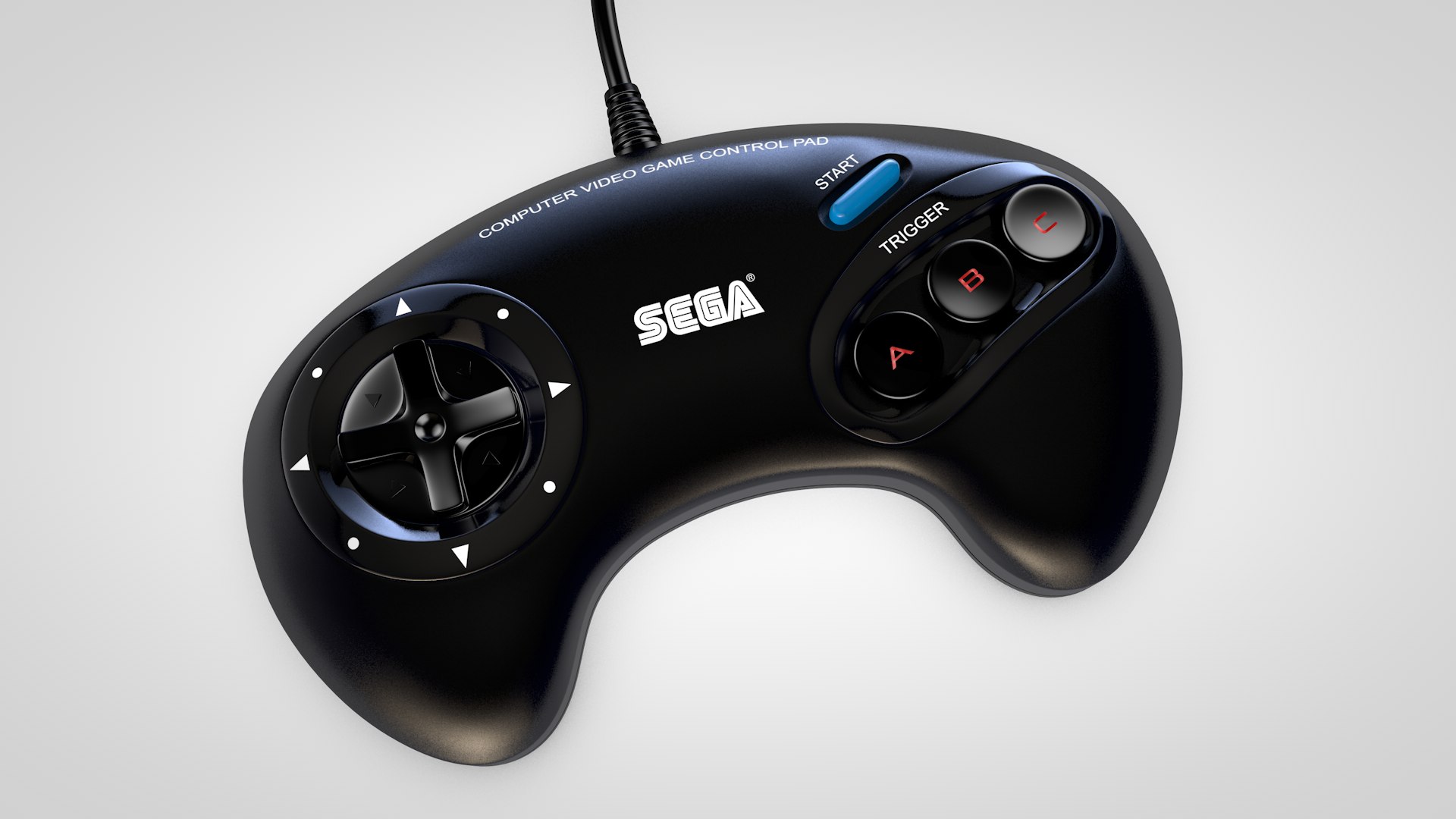 3D Mega Drive Pad Model - TurboSquid 1170566