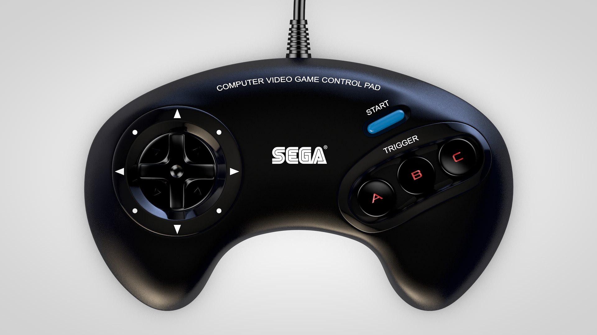 3D Mega Drive Pad Model - TurboSquid 1170566