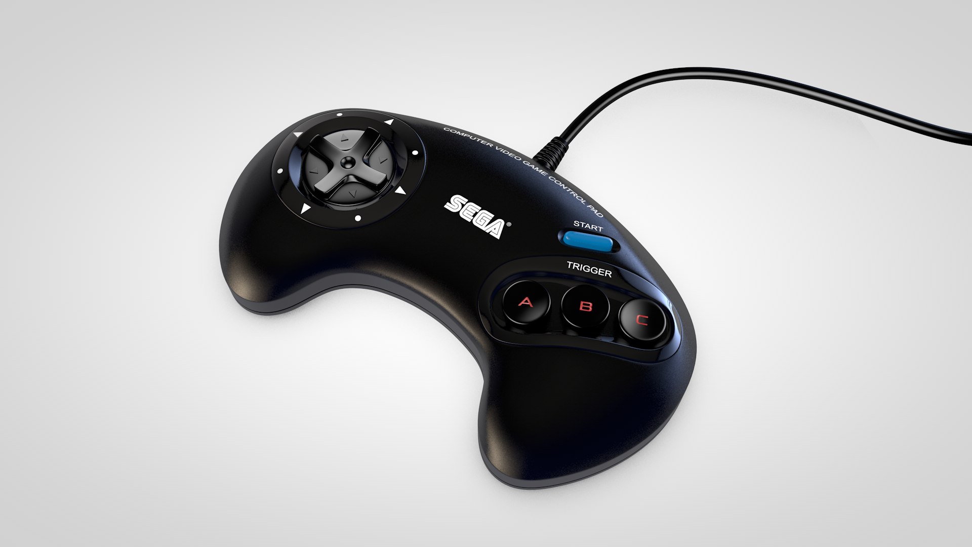 3D Mega Drive Pad Model - TurboSquid 1170566