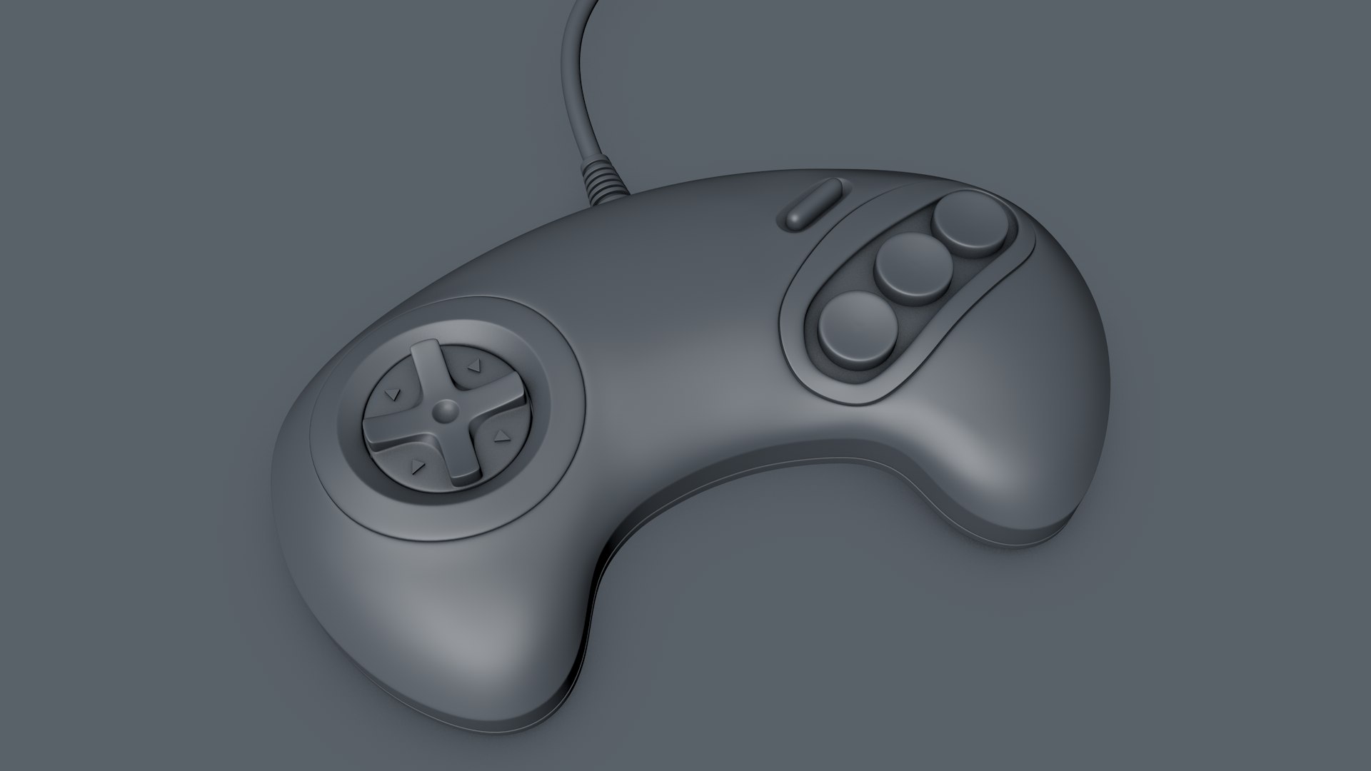 3D Mega Drive Pad Model - TurboSquid 1170566