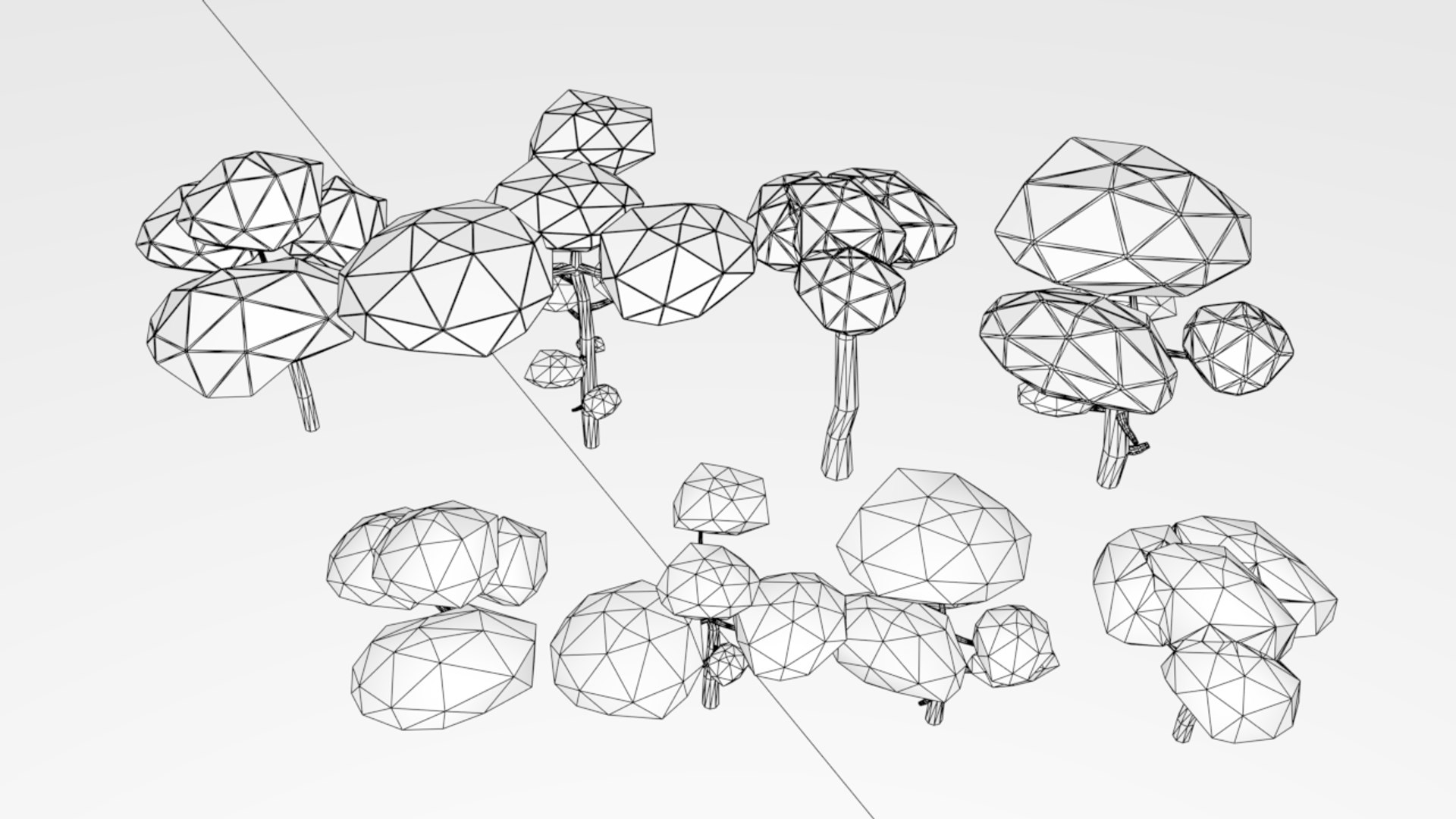 3D cartoon tree pack - TurboSquid 1385196