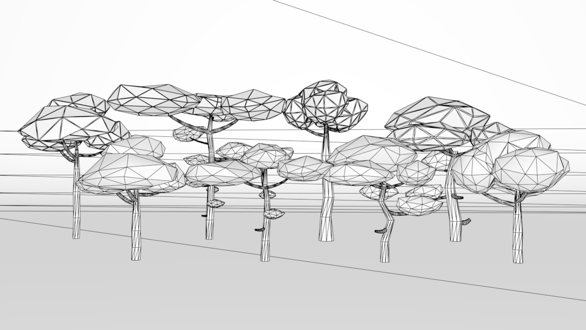 3D cartoon tree pack - TurboSquid 1385196