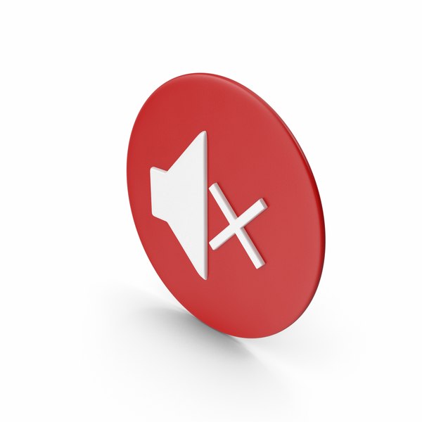 사운드 아이콘 빨간색 흰색 3D 모델 - TurboSquid 2316671