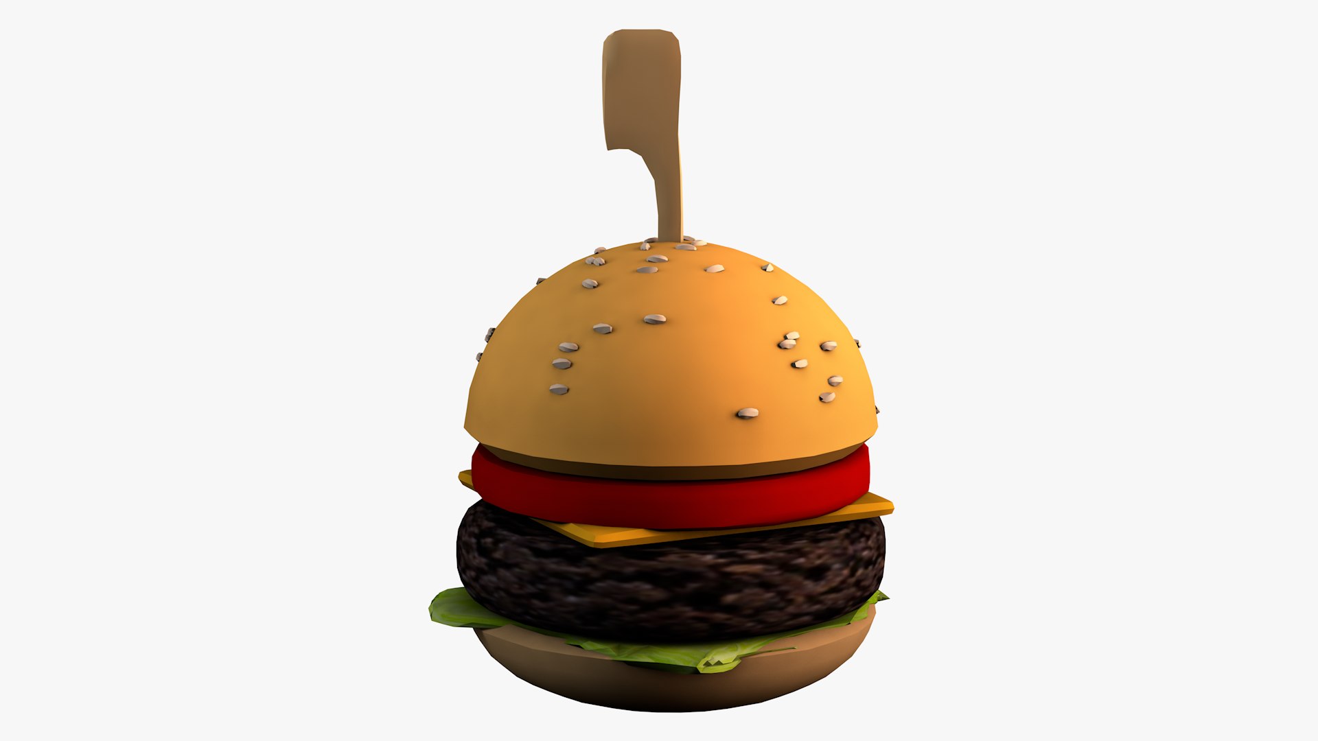 3D Mini Burger Model - TurboSquid 2061627