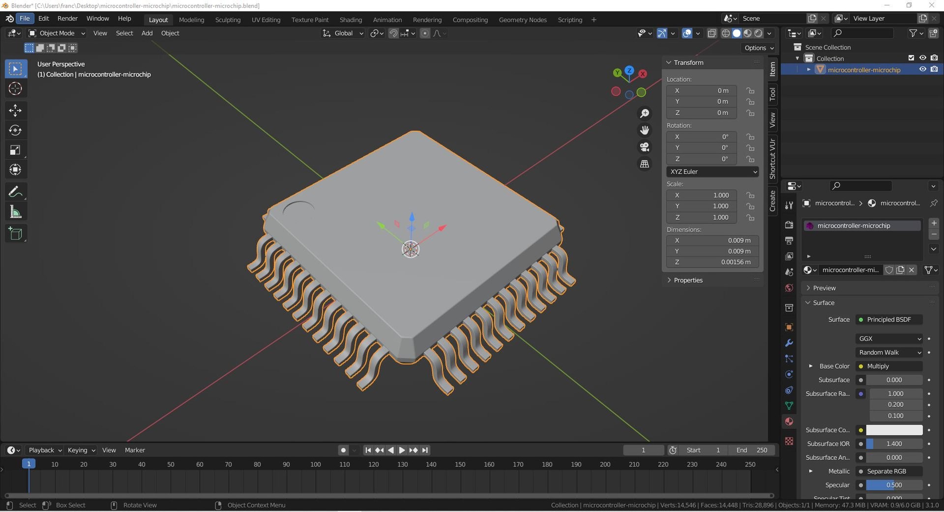 Microcontroller Microchip 3D - TurboSquid 1912730