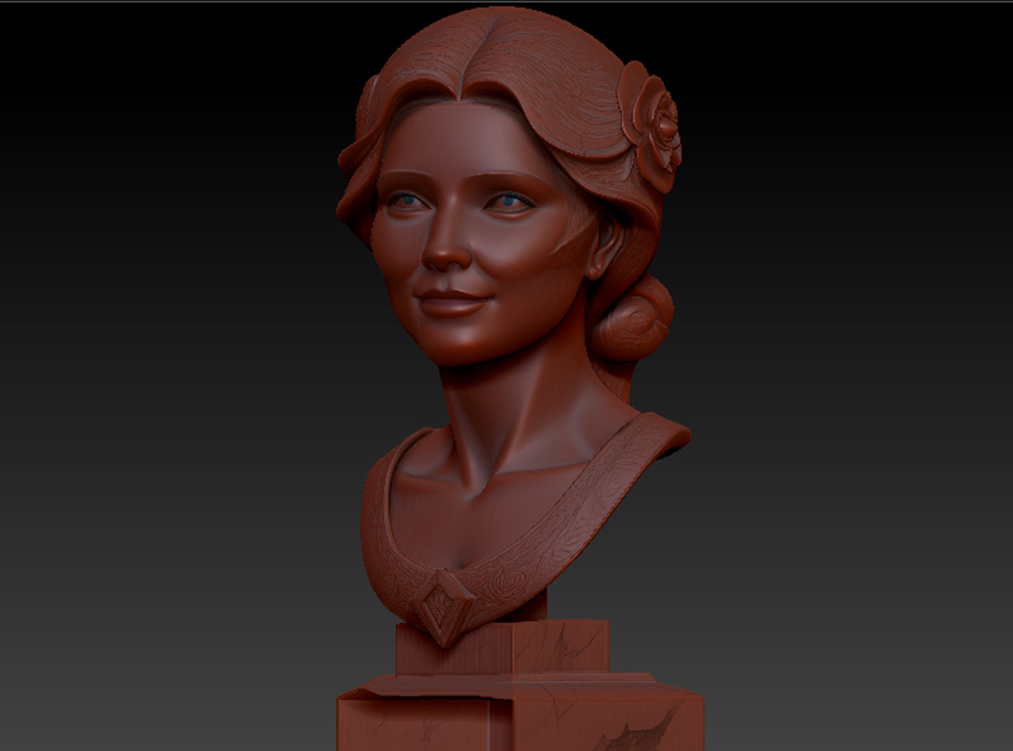 3D модель 010 Оригинальная HD-модель женской головы, скульптура лица ...