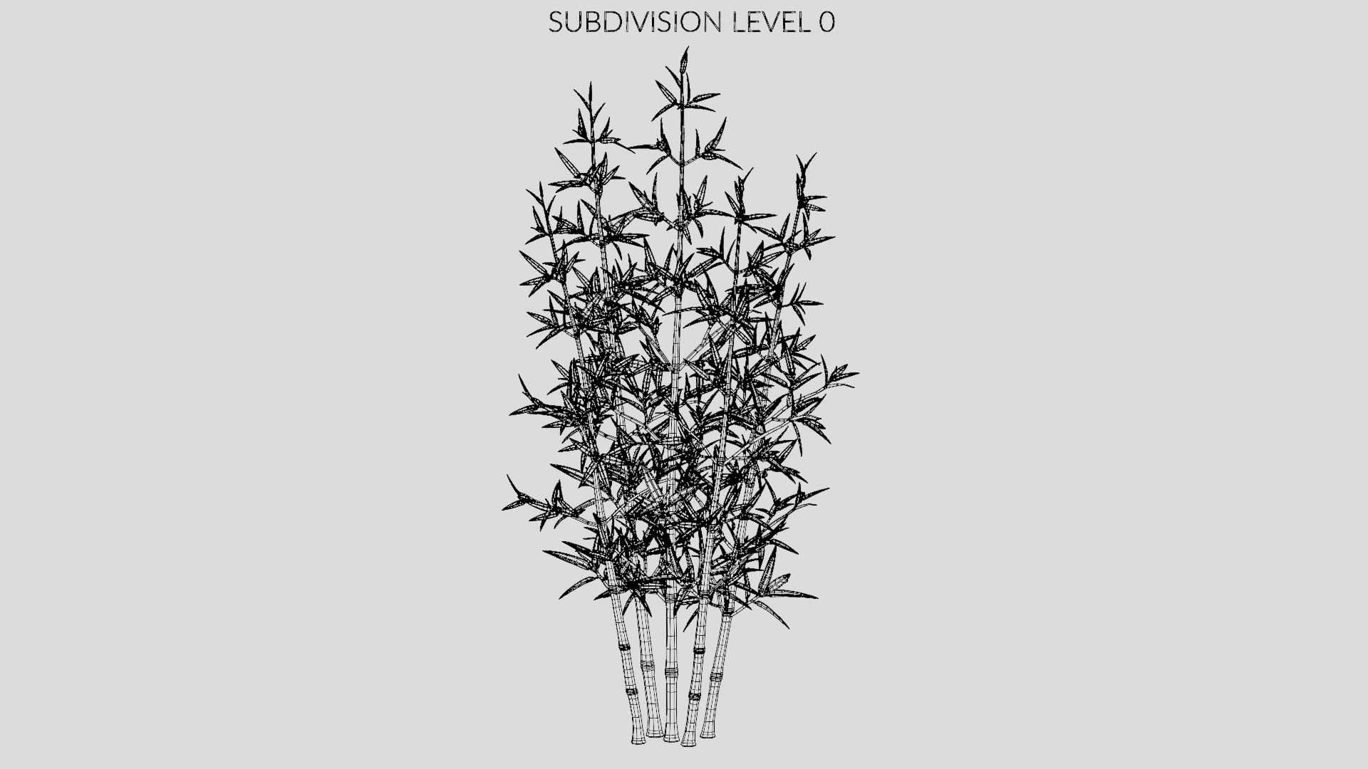 3D Model Bamboo Bush - TurboSquid 2226257
