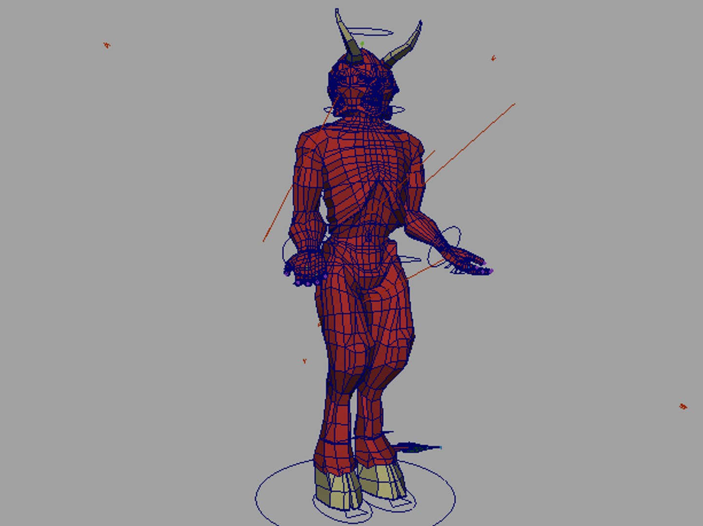 Devil Creature Character 3d Model