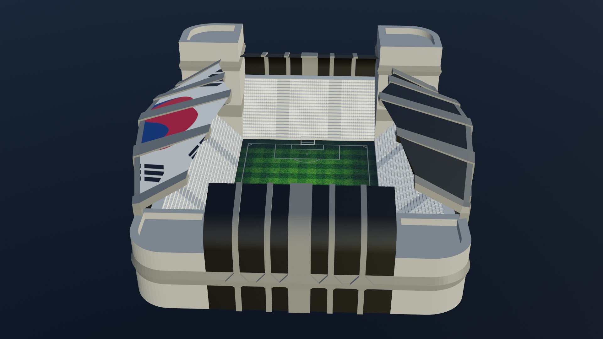Football Stadium - South Korea 3D Model - TurboSquid 1882121