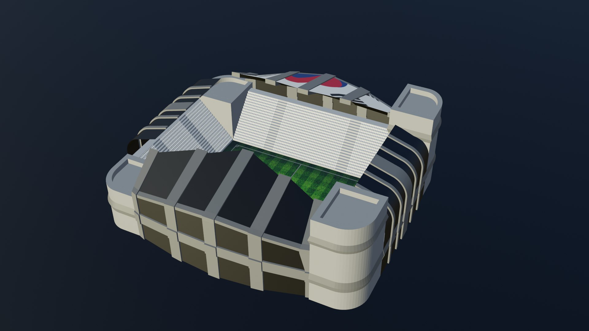 Football Stadium - South Korea 3D Model - TurboSquid 1882121