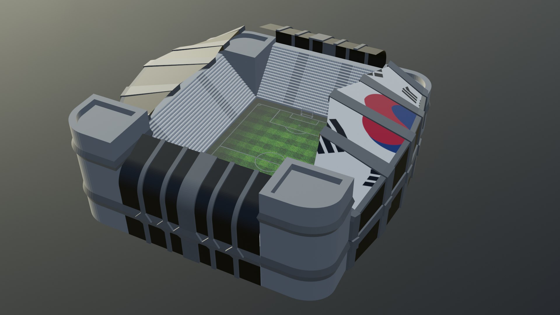 Football Stadium - South Korea 3D Model - TurboSquid 1882121