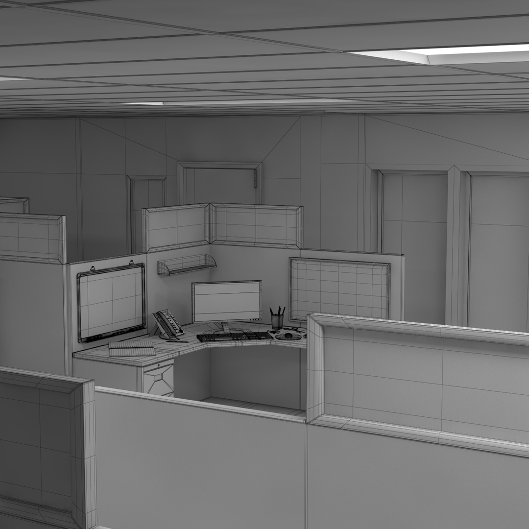 obj corporate cubicle area office