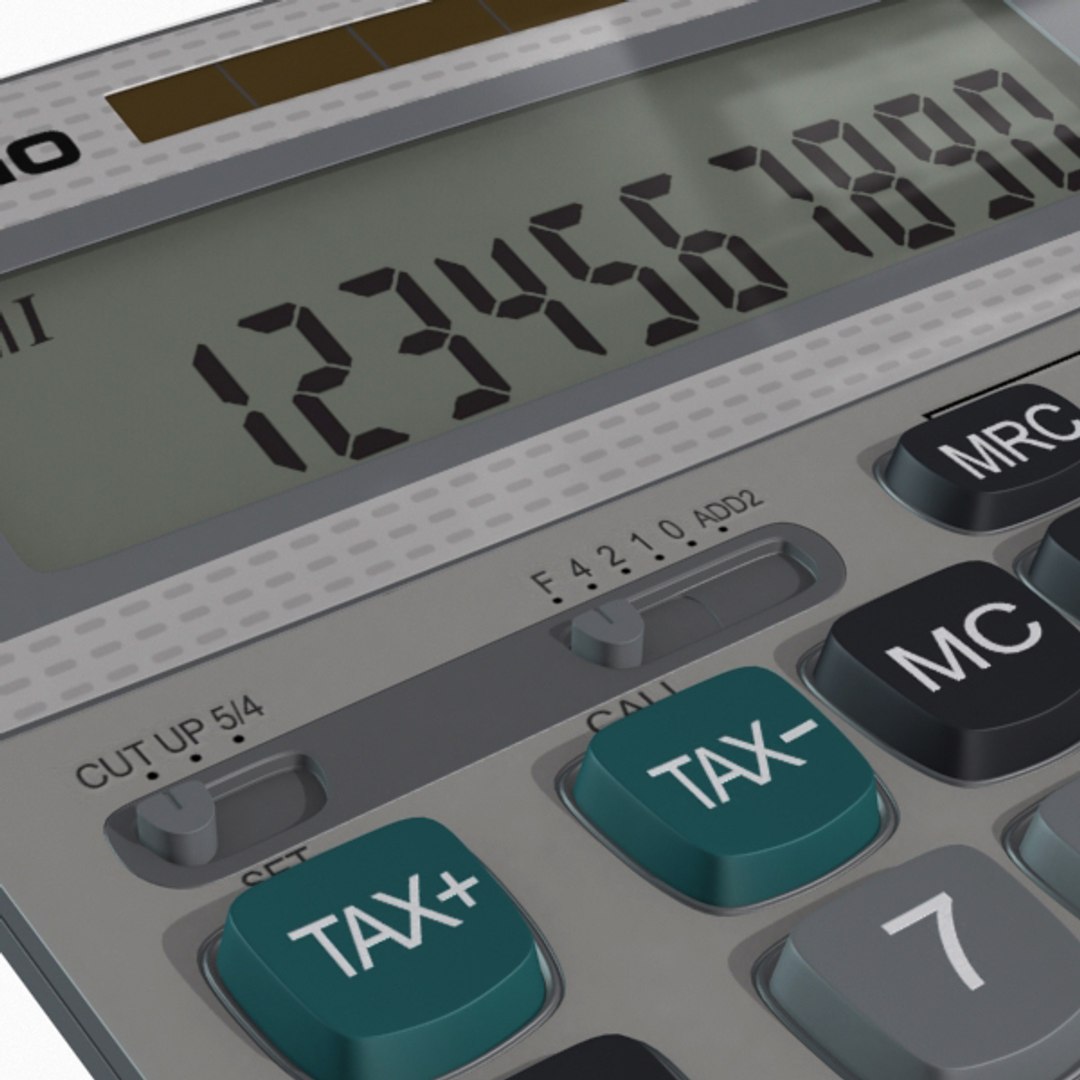 3D Model Calculator Digits - TurboSquid 1166515