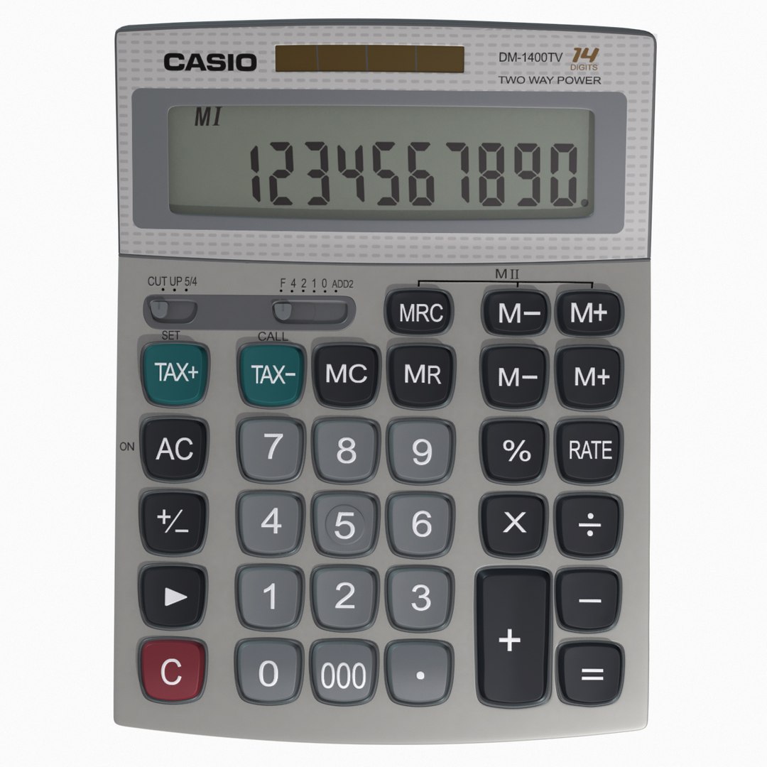 3D Model Calculator Digits - TurboSquid 1166515