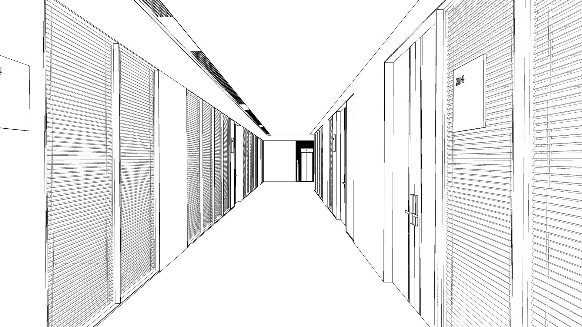 Corridor 3D Model - TurboSquid 2055800