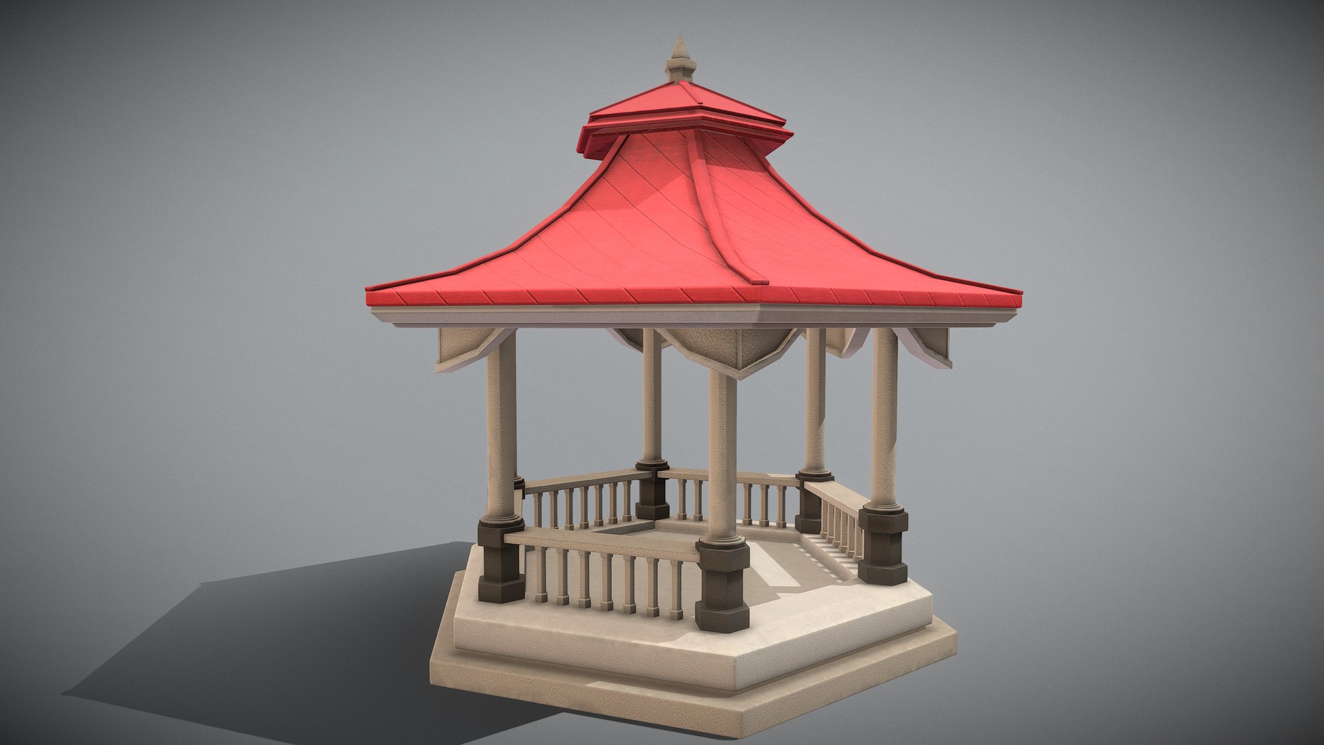 Pavilion 3D Model - TurboSquid 2189345