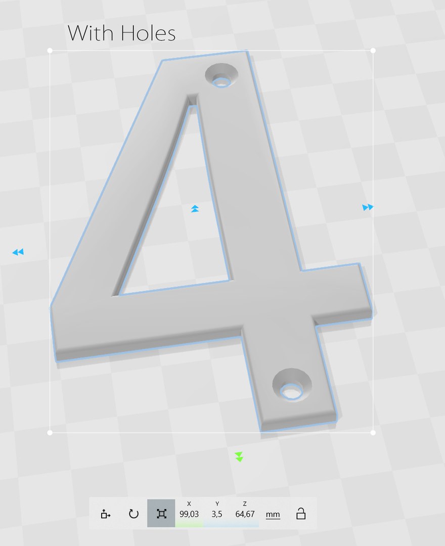 Number 4 3D - TurboSquid 2212541