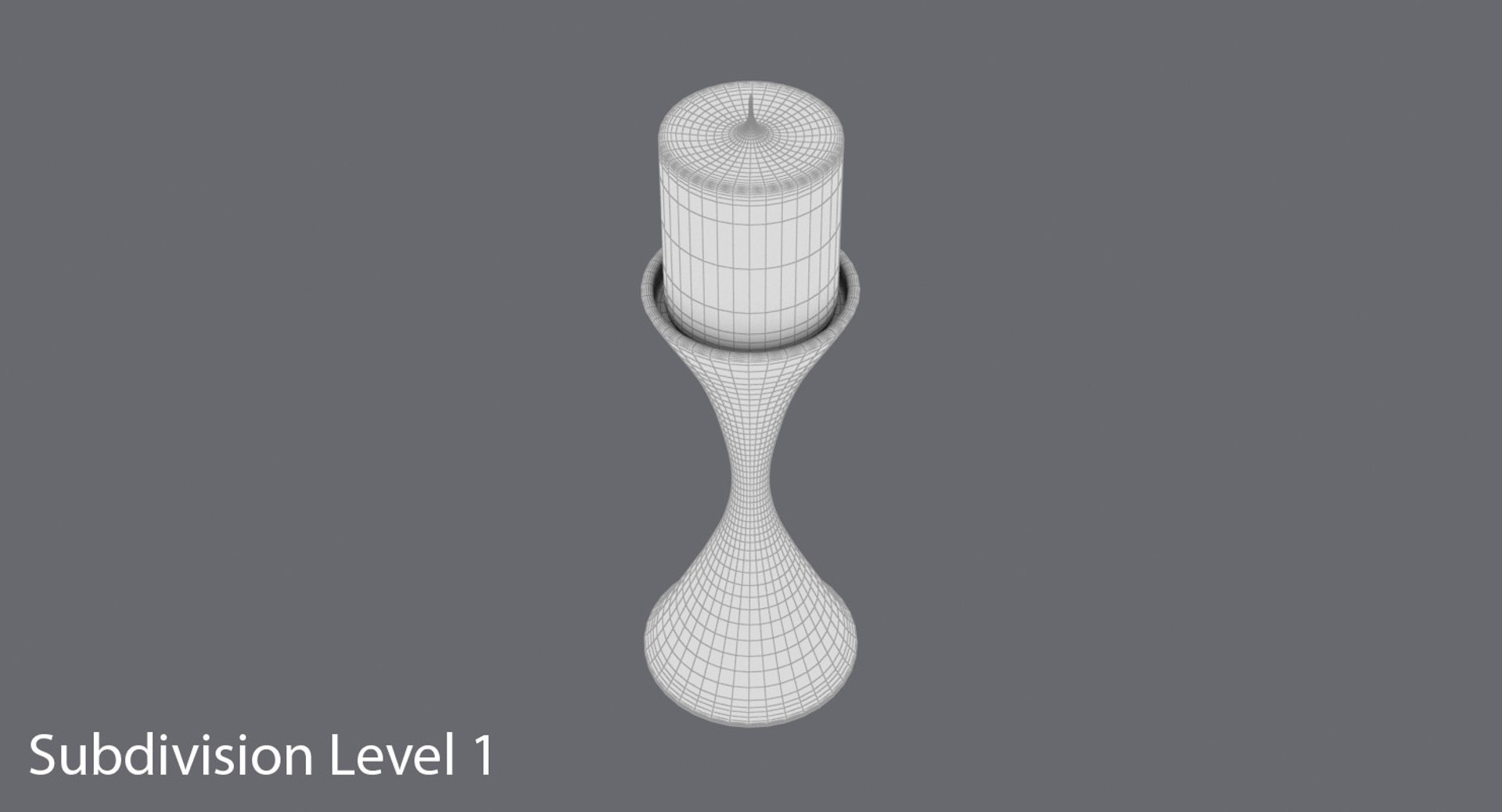 3D contemporary candle holder - model - TurboSquid 1287265