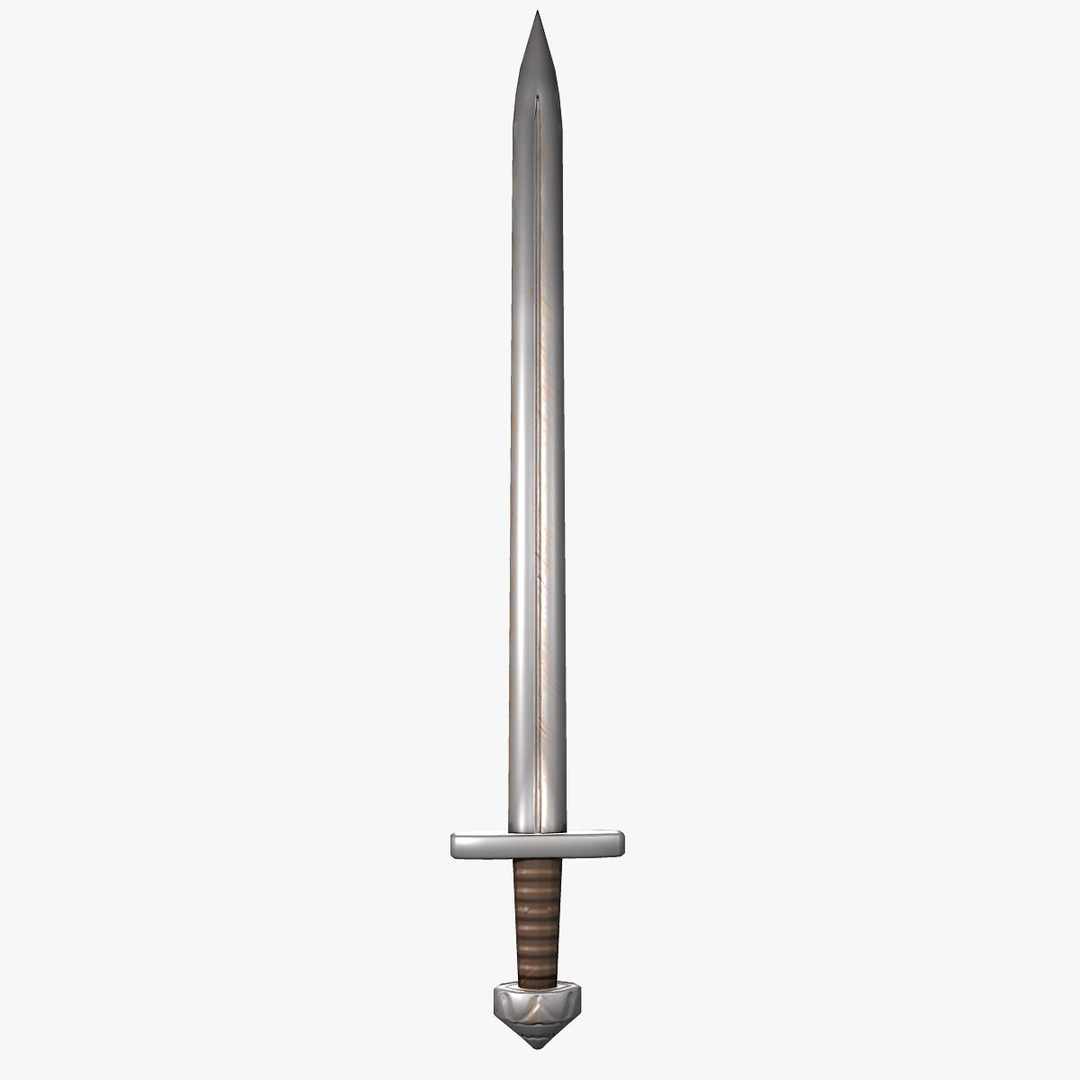 Viking Wide Sword 3d Model