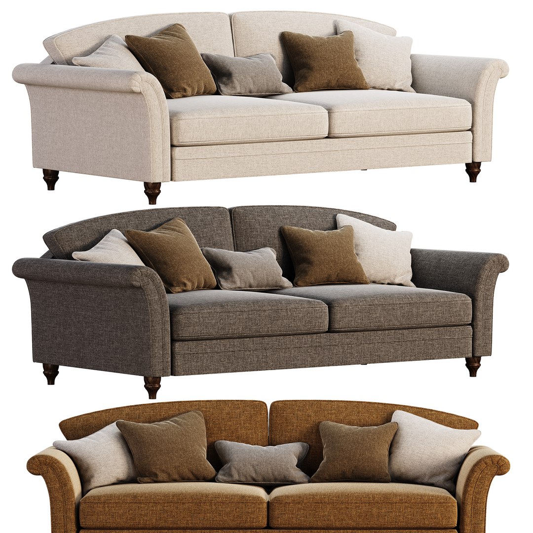 3D Woodstock 4 Seater Sofa - TurboSquid 2046333