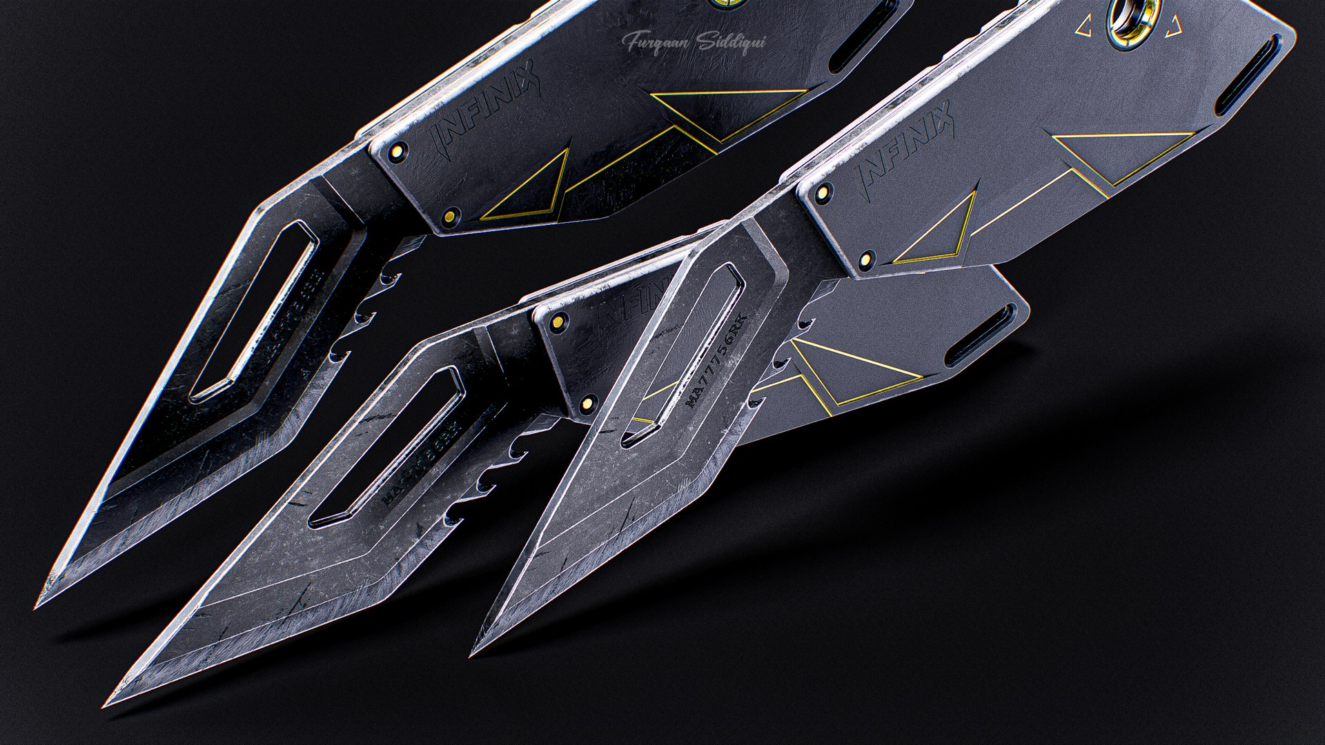 Sci-fi Knife PBR 3D model - TurboSquid 2134571