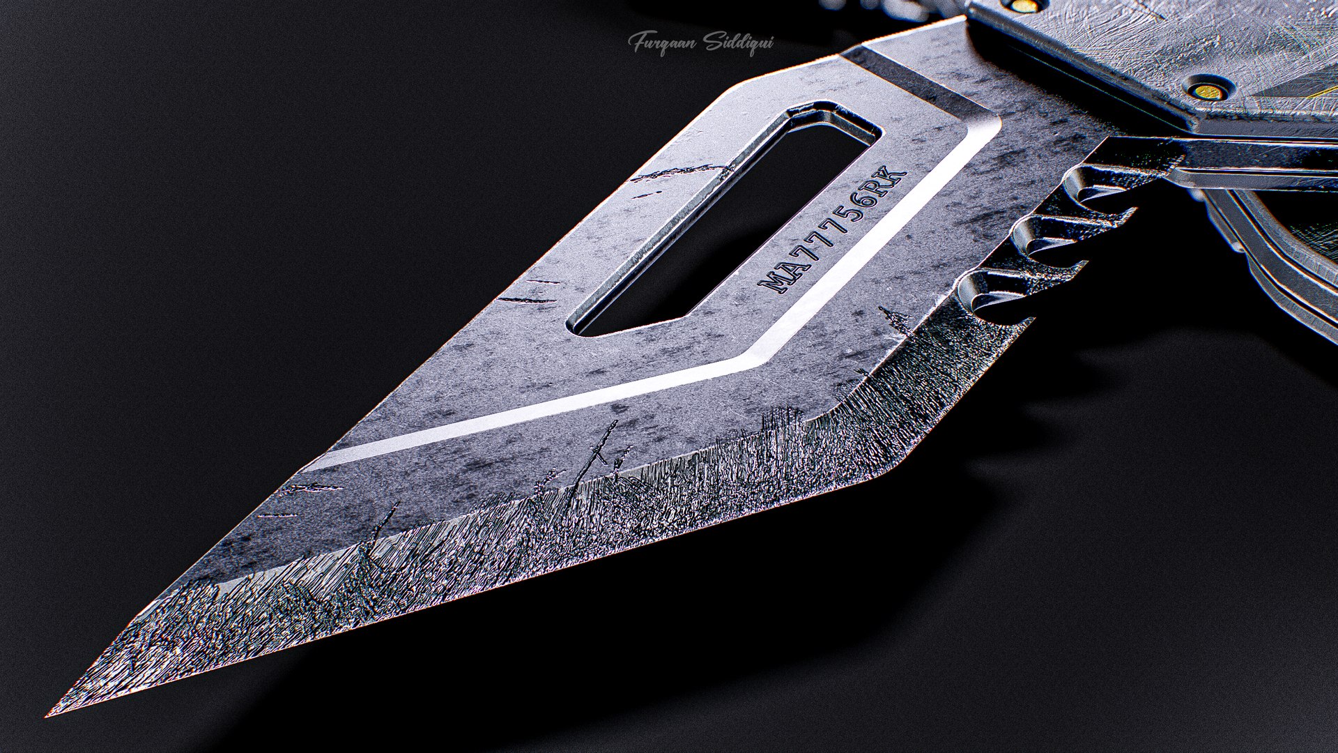 Sci-fi Knife PBR 3D model - TurboSquid 2134571