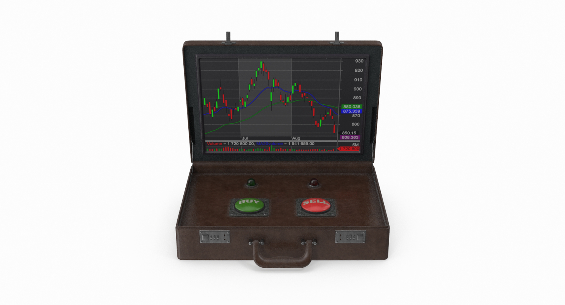 Briefcase Trade 3D Model - TurboSquid 1169374