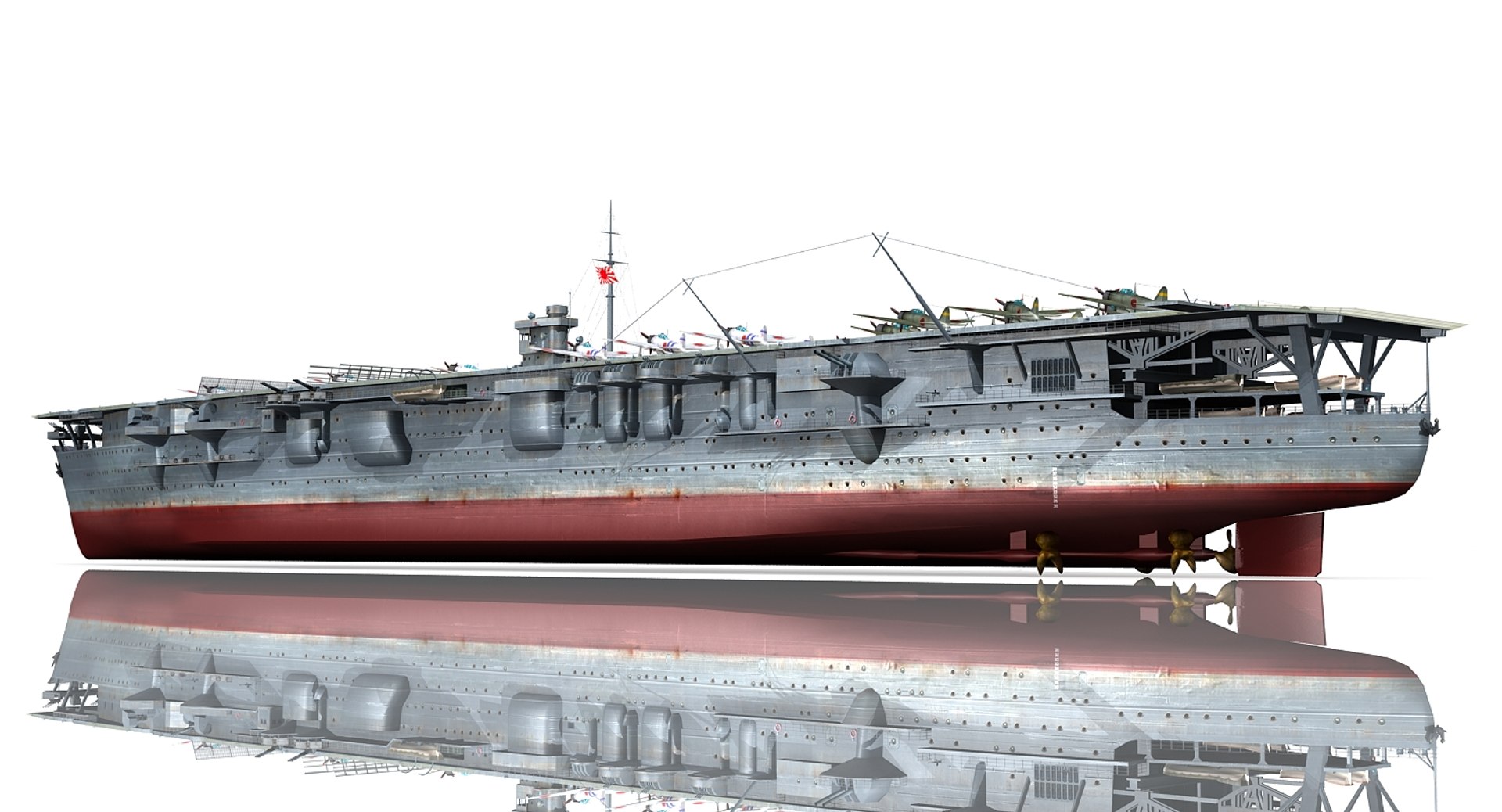 3D Japanese Aircraft Carrier Soryu Model - TurboSquid 1305537