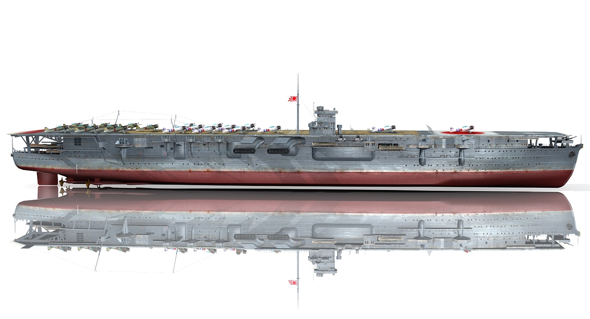 3D Japanese Aircraft Carrier Soryu Model - TurboSquid 1305537