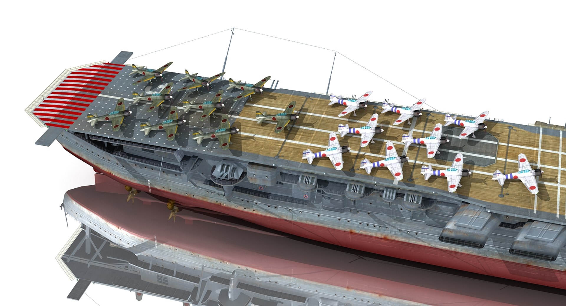 3D japanese aircraft carrier soryu model - TurboSquid 1305537