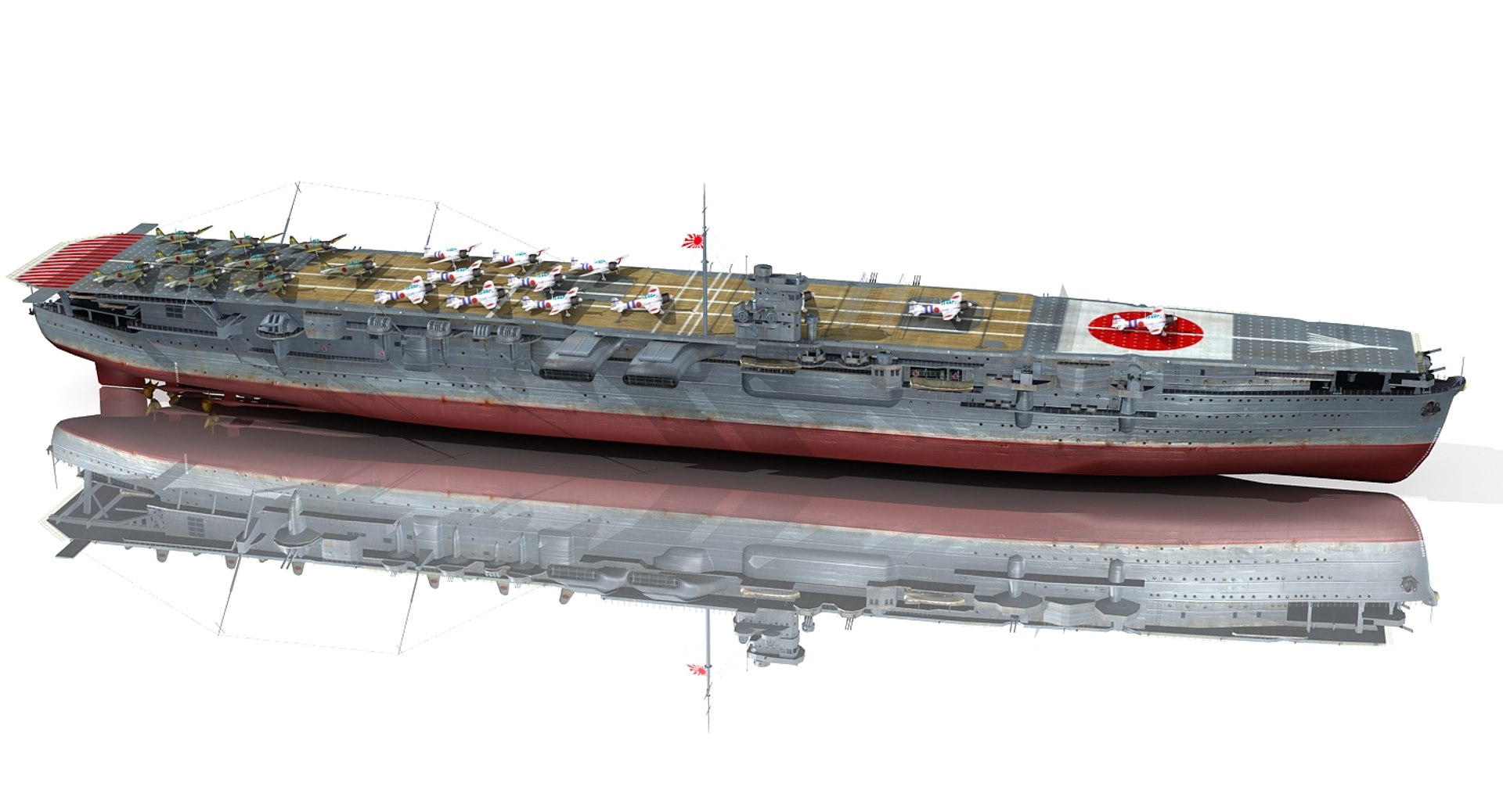 3D Japanese Aircraft Carrier Soryu Model - TurboSquid 1305537