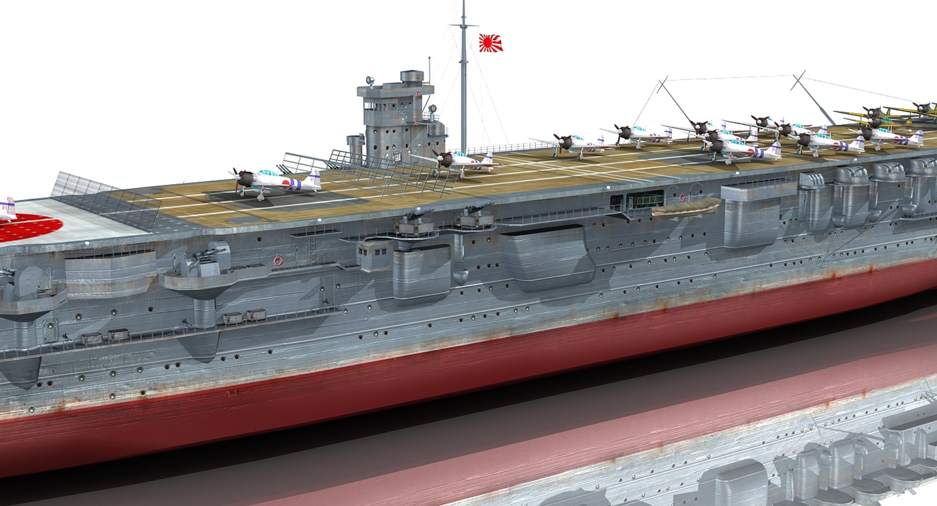 3D japanese aircraft carrier soryu model - TurboSquid 1305537