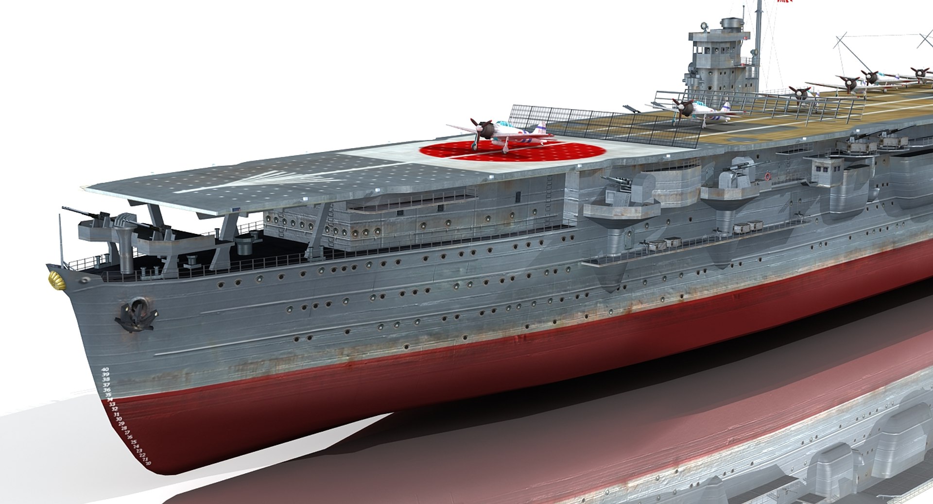 3D japanese aircraft carrier soryu model - TurboSquid 1305537
