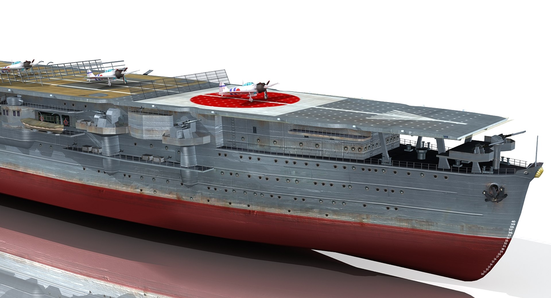 3D japanese aircraft carrier soryu model - TurboSquid 1305537