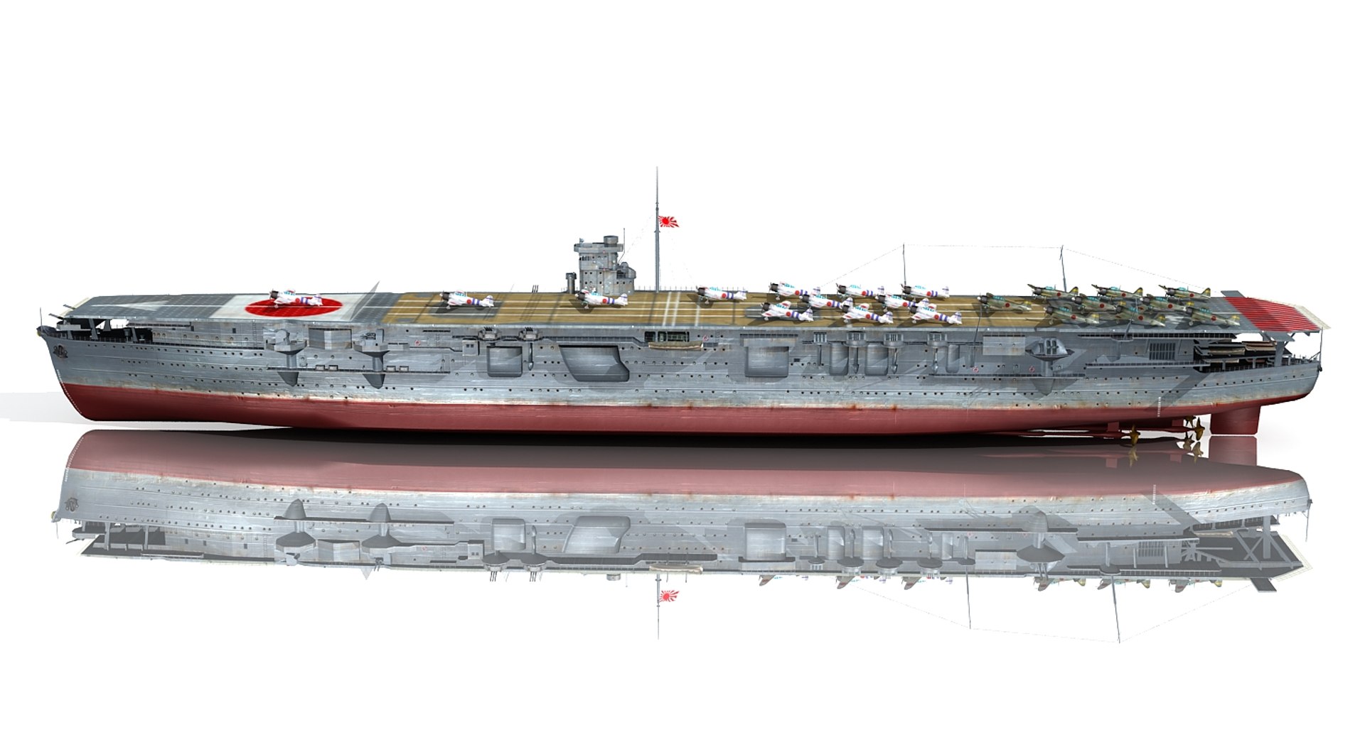3D japanese aircraft carrier soryu model - TurboSquid 1305537