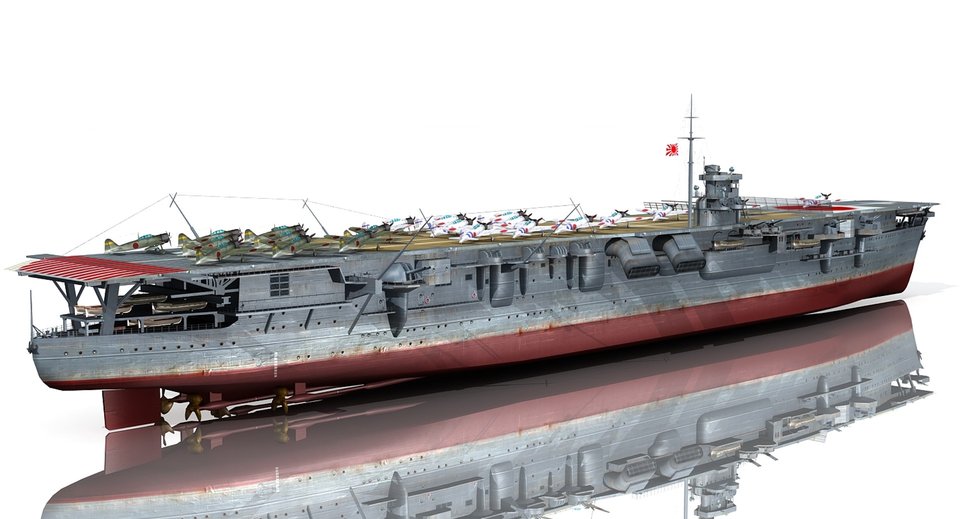 3D Japanese Aircraft Carrier Soryu Model - TurboSquid 1305537