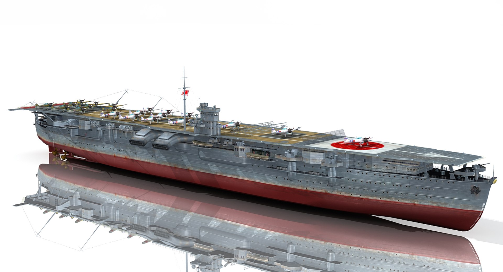 3D Japanese Aircraft Carrier Soryu Model - TurboSquid 1305537