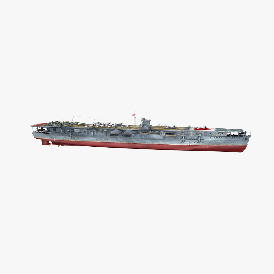 3D Japanese Aircraft Carrier Soryu Model - TurboSquid 1305537
