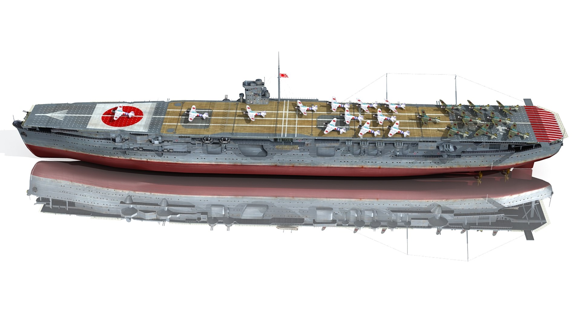 3D japanese aircraft carrier soryu model - TurboSquid 1305537