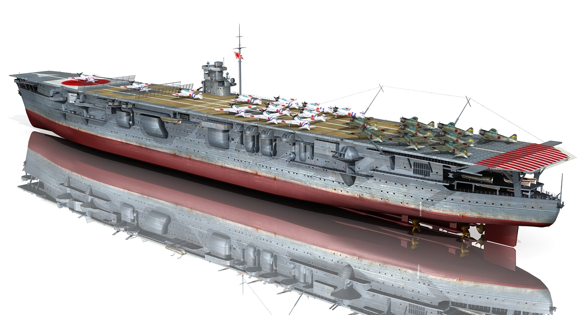 3D japanese aircraft carrier soryu model - TurboSquid 1305537